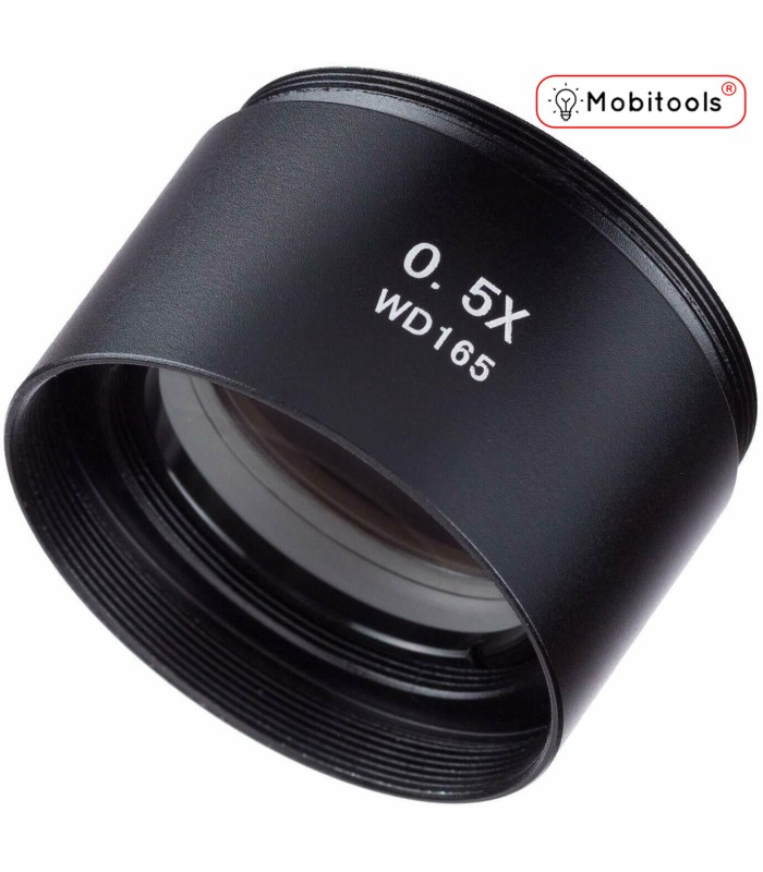SM05 0.5X Barlow Lens For Microscopes (48mm) compatible Amscope
